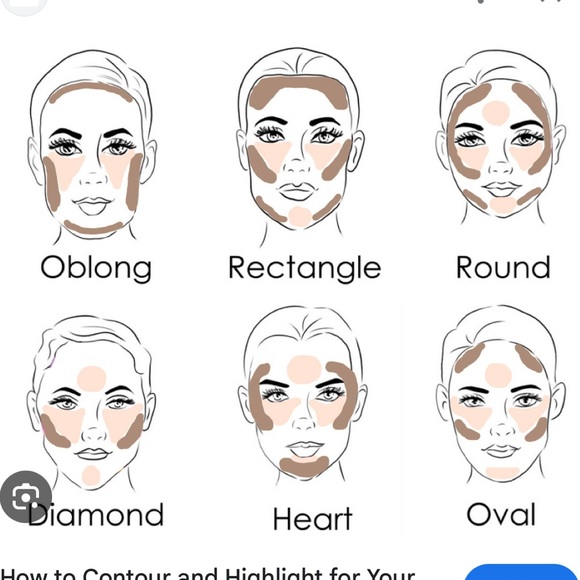 Makeup | Face Contouring Guide For Different Face Shapes | Poshmark
